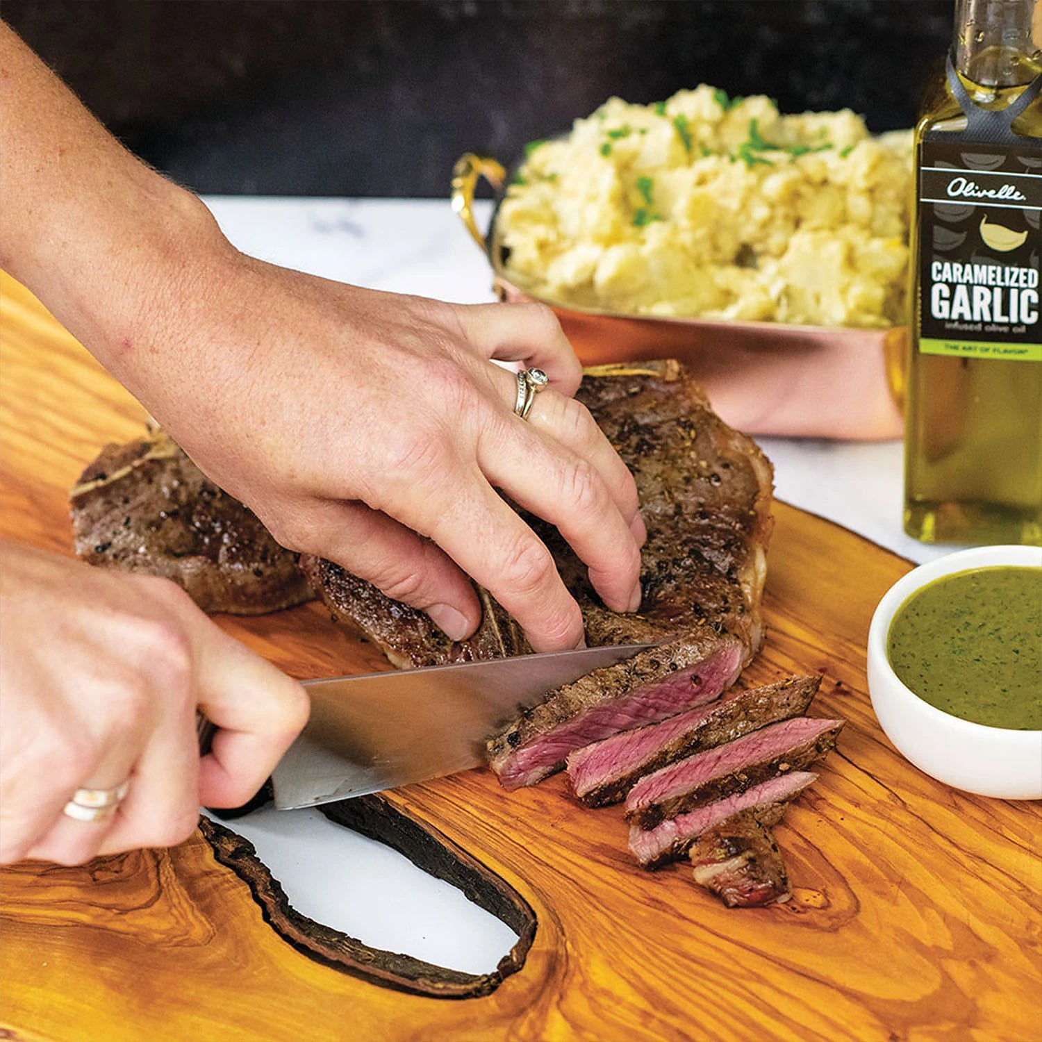 Fresh Herb And Garlic Chimichurri Steak – The Cook's Nook
