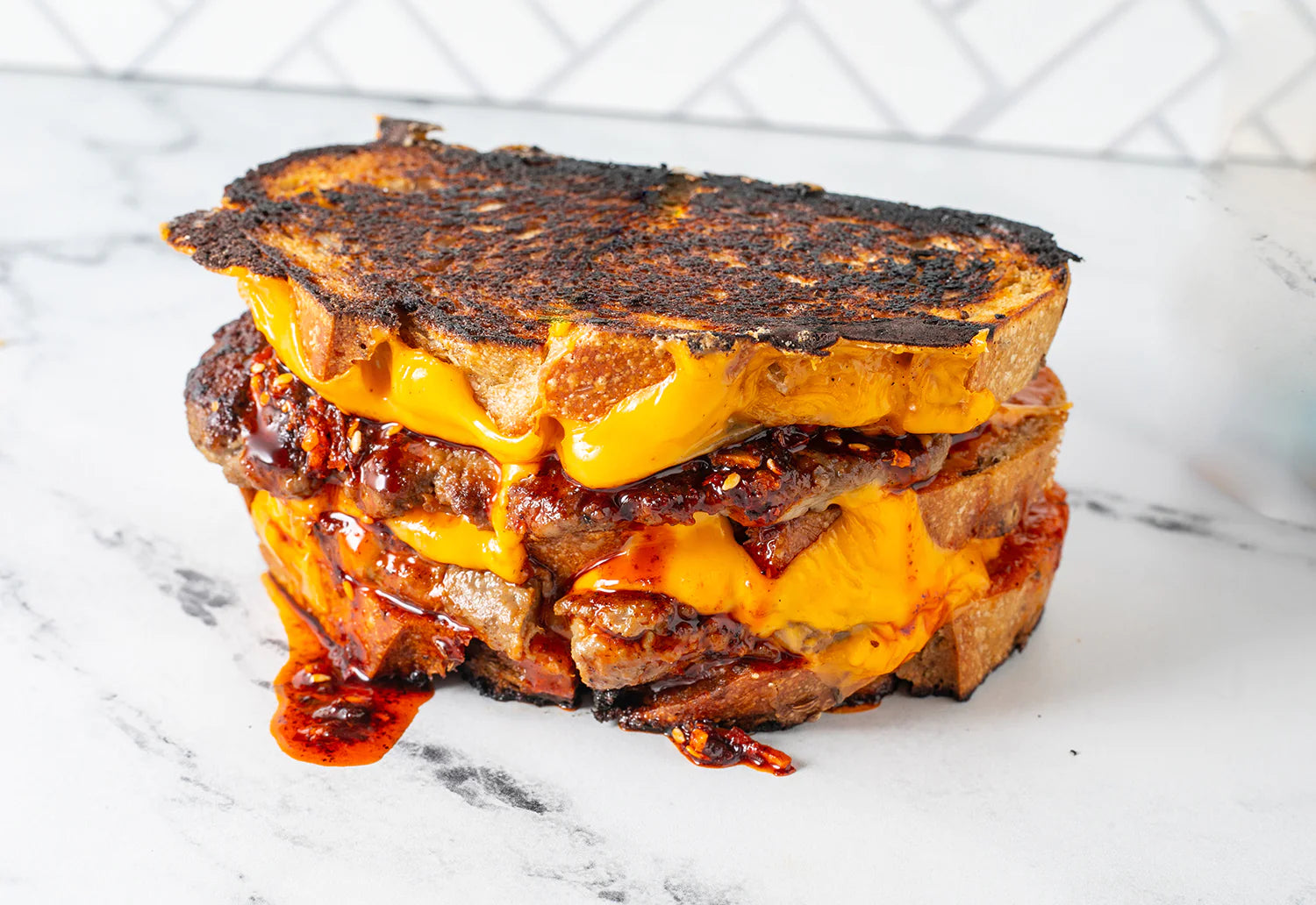 Double Decker Chili Crunch Patty Melt – The Cook's Nook