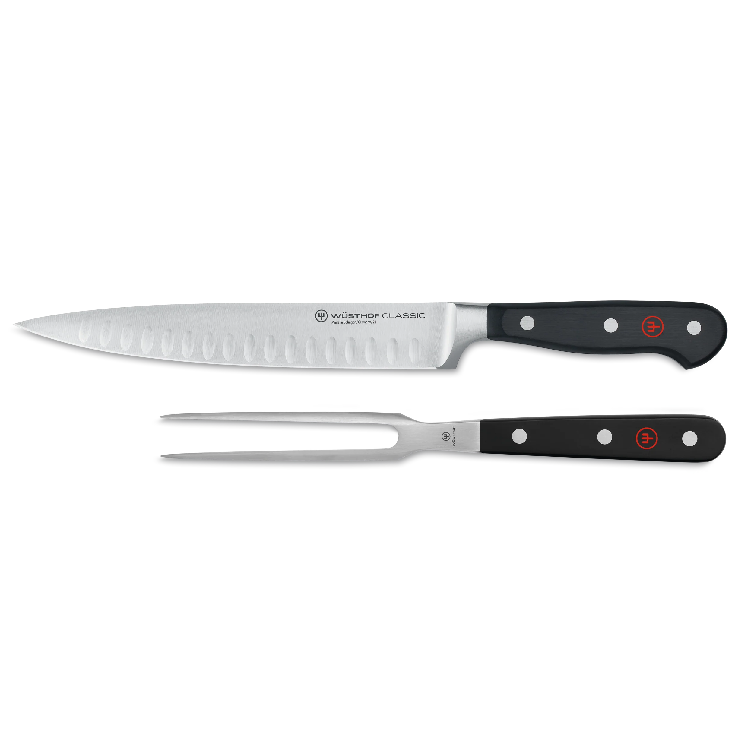 Wüsthof Classic 2-Piece Hollow Edge Carving Set – The Cook's Nook