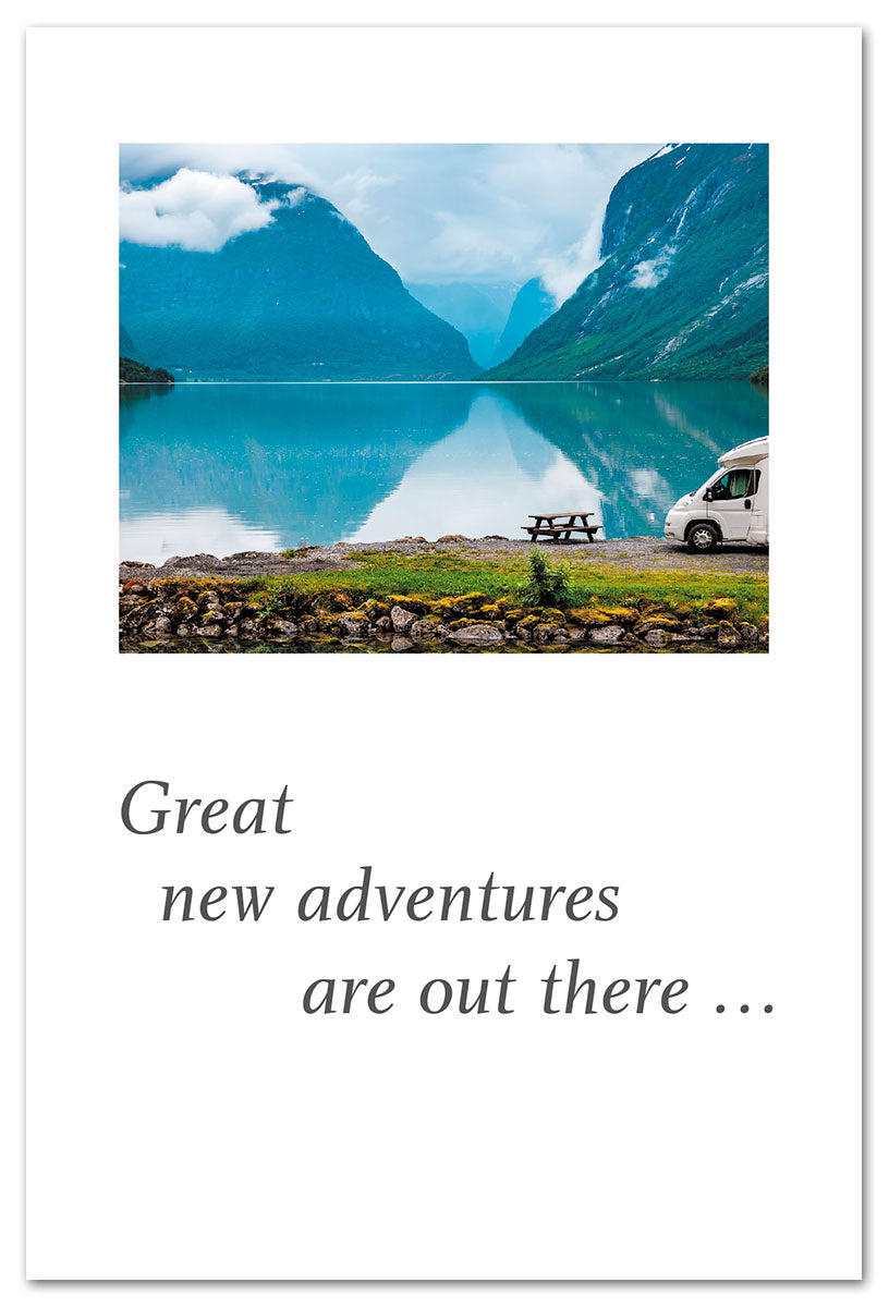 RV at Mountain Lake Retirement Card – The Cook's Nook